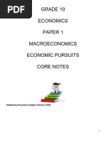 Grade 10 Macro Environment Overview | PDF | Inflation | Interest