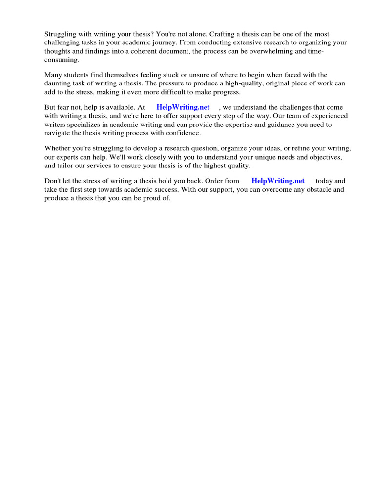 Thesis Sjabloon | PDF
