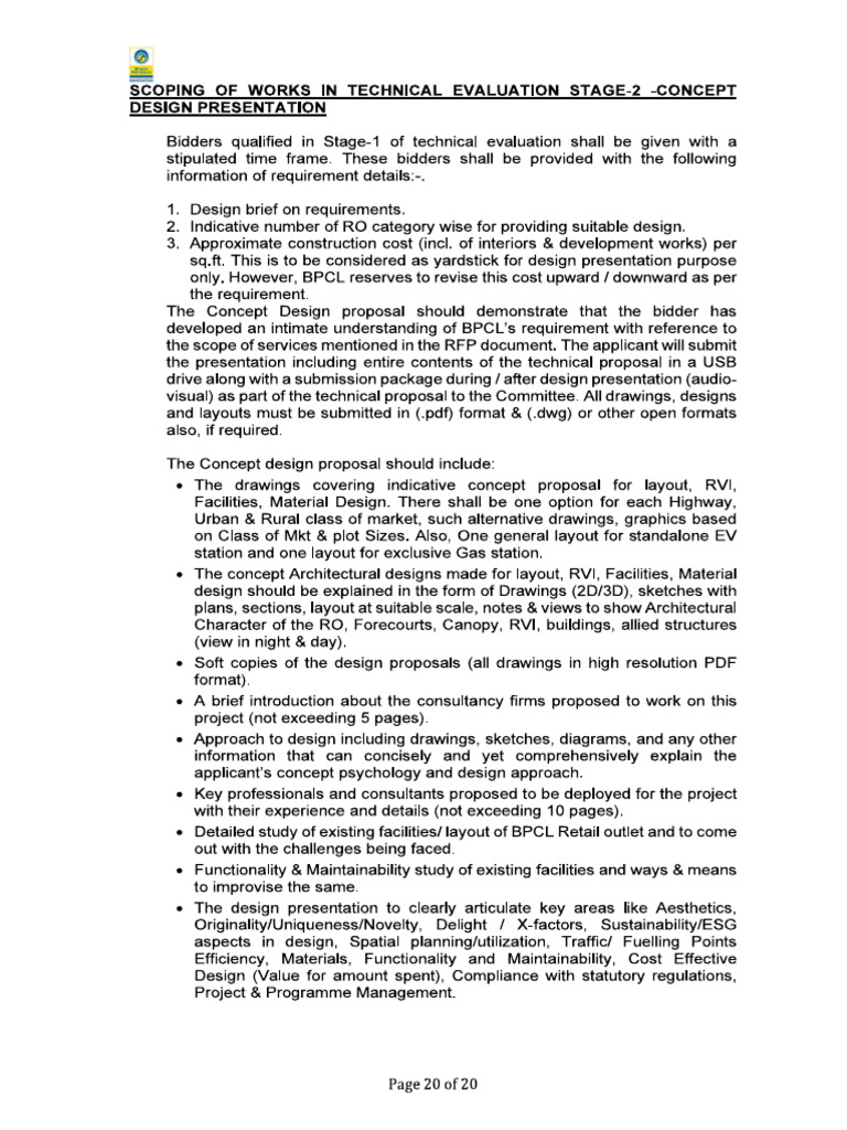 BPCL Concept Design | PDF