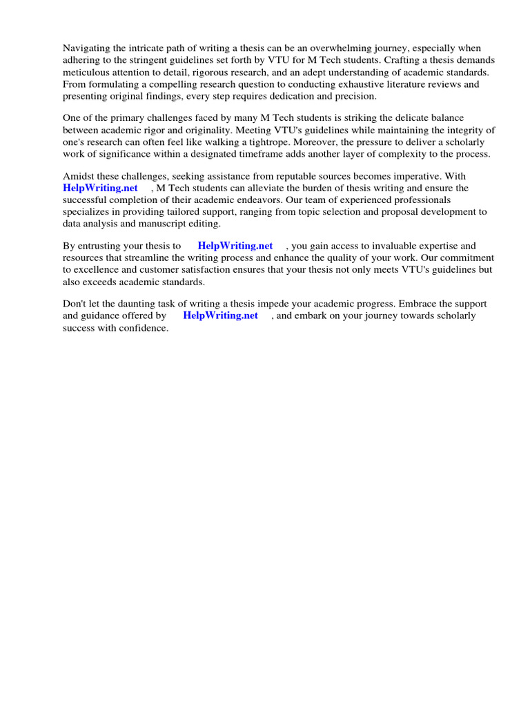 Vtu M Tech Thesis Guidelines | Download Free PDF | Concrete | Thesis