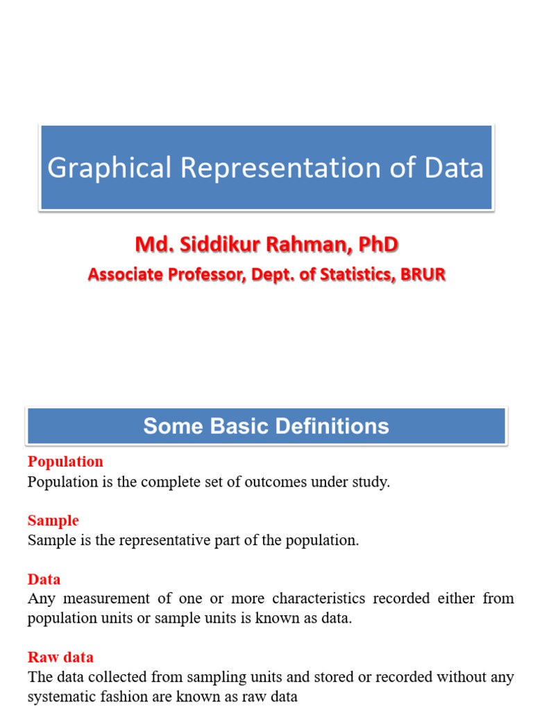 Lec 5 Graphical Representation of Data | PDF | Probability And ...