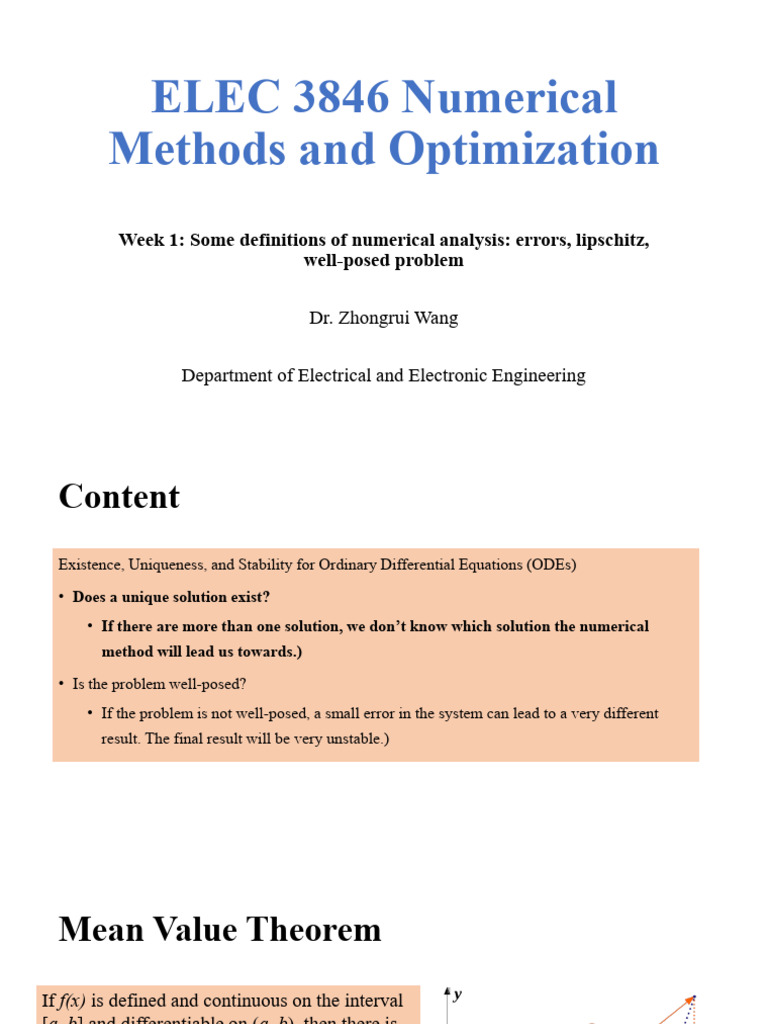 ELEC3846 Week 1 Lecture 2 (2024) | PDF | Ordinary Differential Equation ... ELEC3846 Week 1 Lecture 2 (2024) | PDF | Ordinary Differential Equation ...