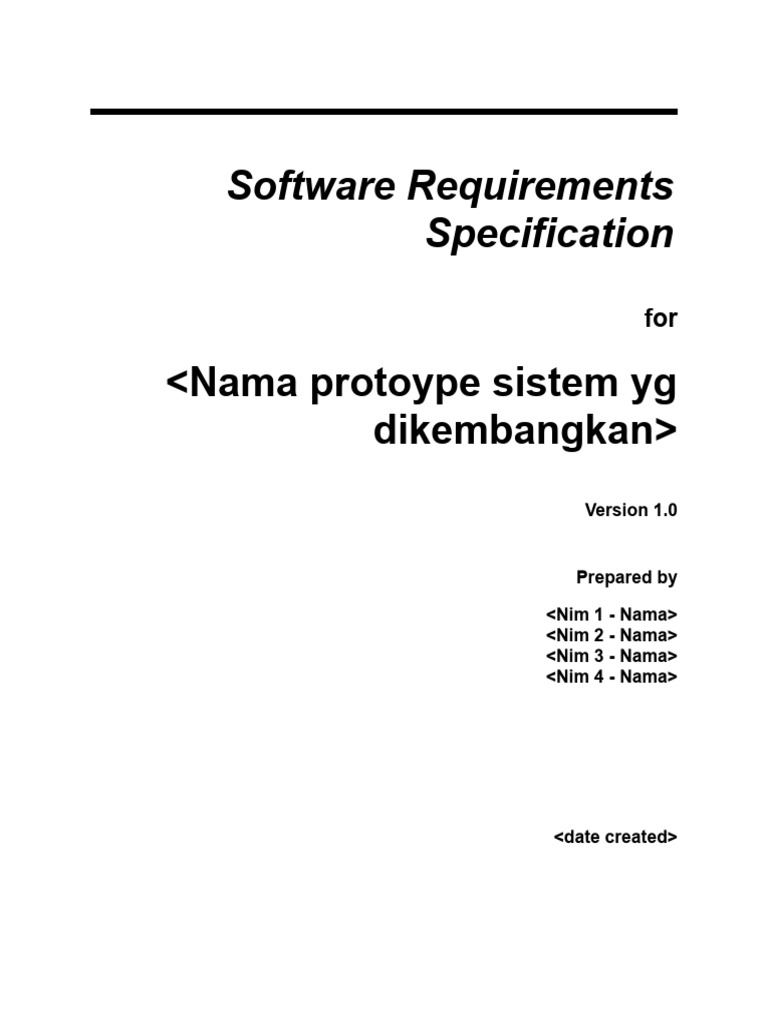 Template - Format IEEE - SRS - SRE - Object - Oriented - RPL | PDF