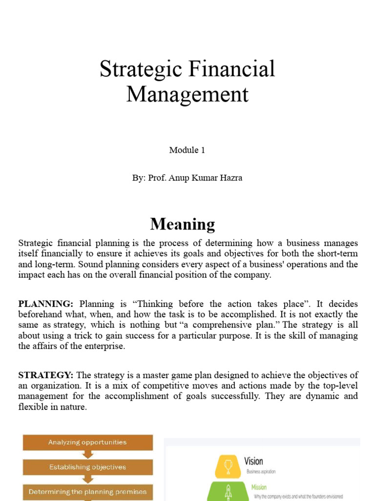 Strategic Financial Planning Guide | PDF | Forecasting | Regression Analysis