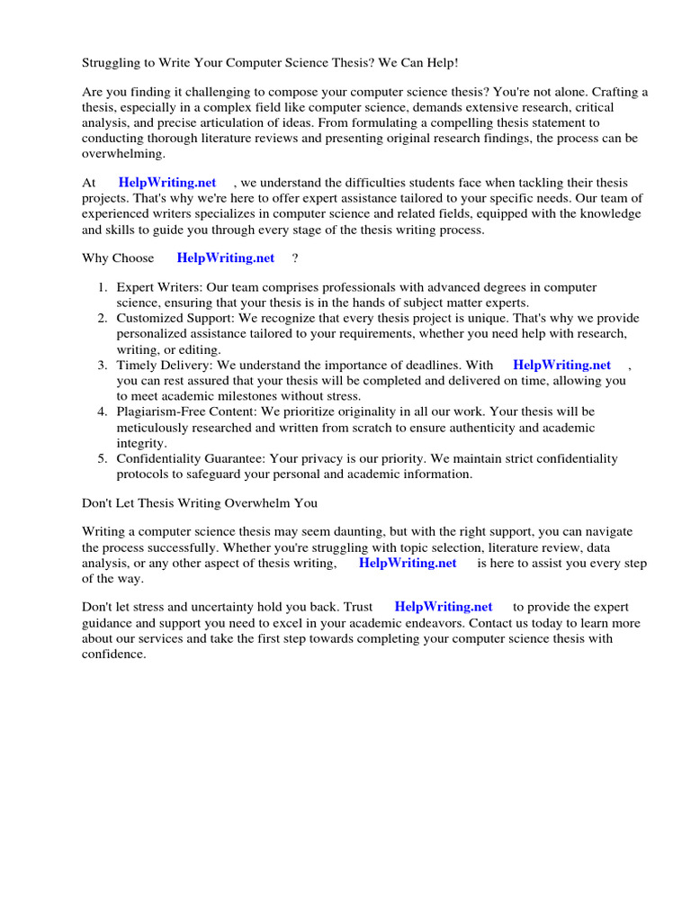 Example of Thesis Title of Computer Science | PDF | Thesis | Methodology