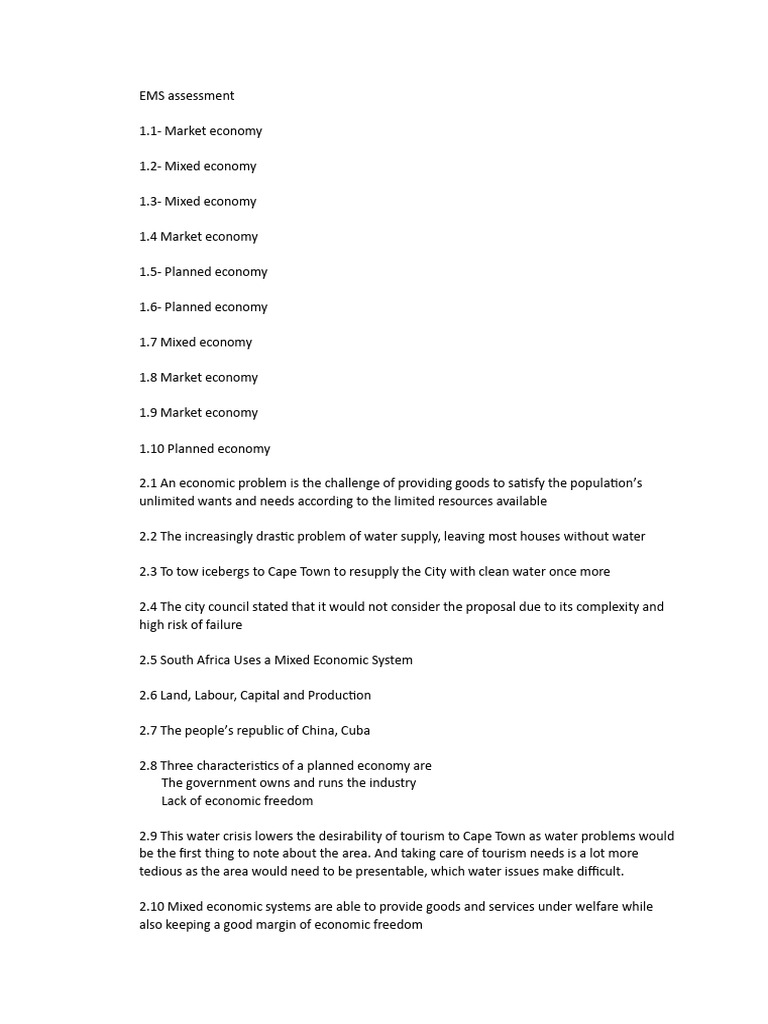 EMS Task | PDF | Social Science | Science & Mathematics