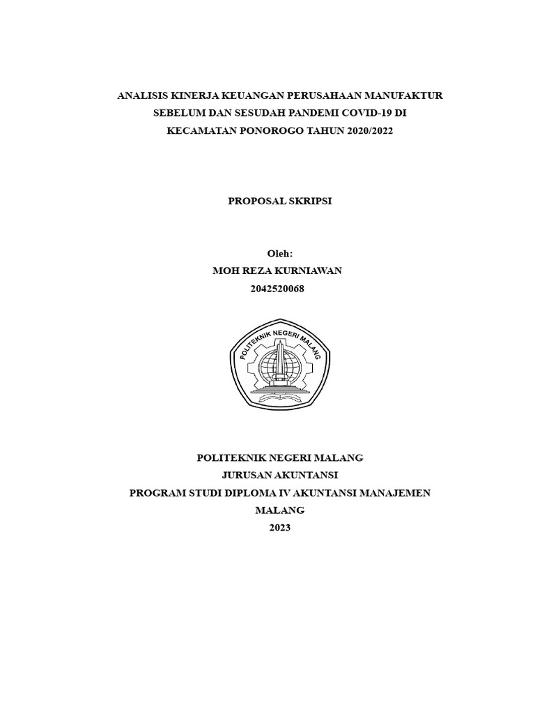 Moh. Reza Kurniawan Proposal 2 | PDF