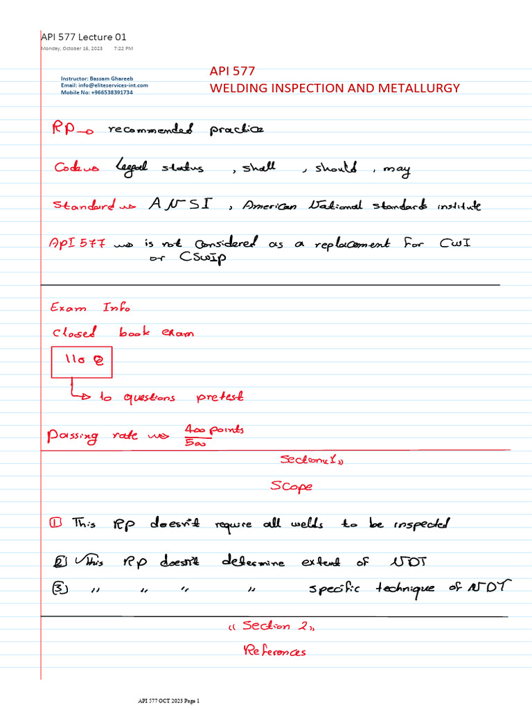 Class Notes Welding and Metallurgy | PDF