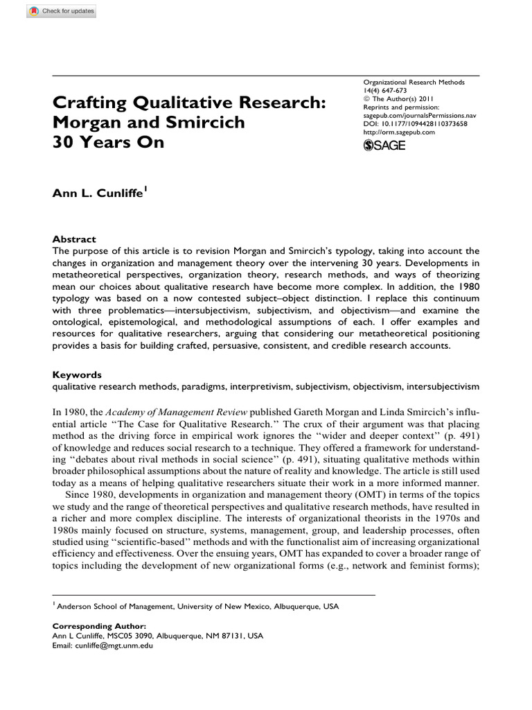 Crafting Qualitative Research | PDF | Objectivity (Philosophy) | Reality