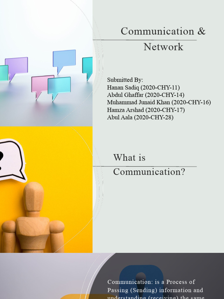 Communication And Network 1 1 Pdf Computer Network Duplex Telecommunications