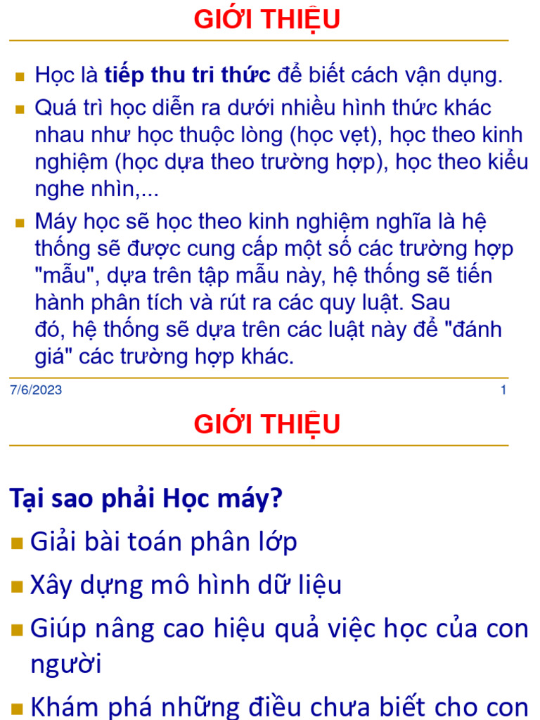 Lec 05 - Machine Learning | PDF