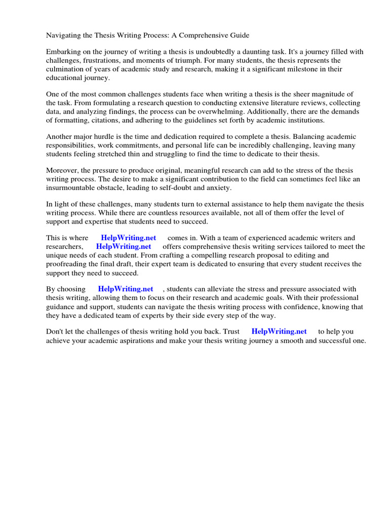 Thesis Process Book | PDF | Thesis