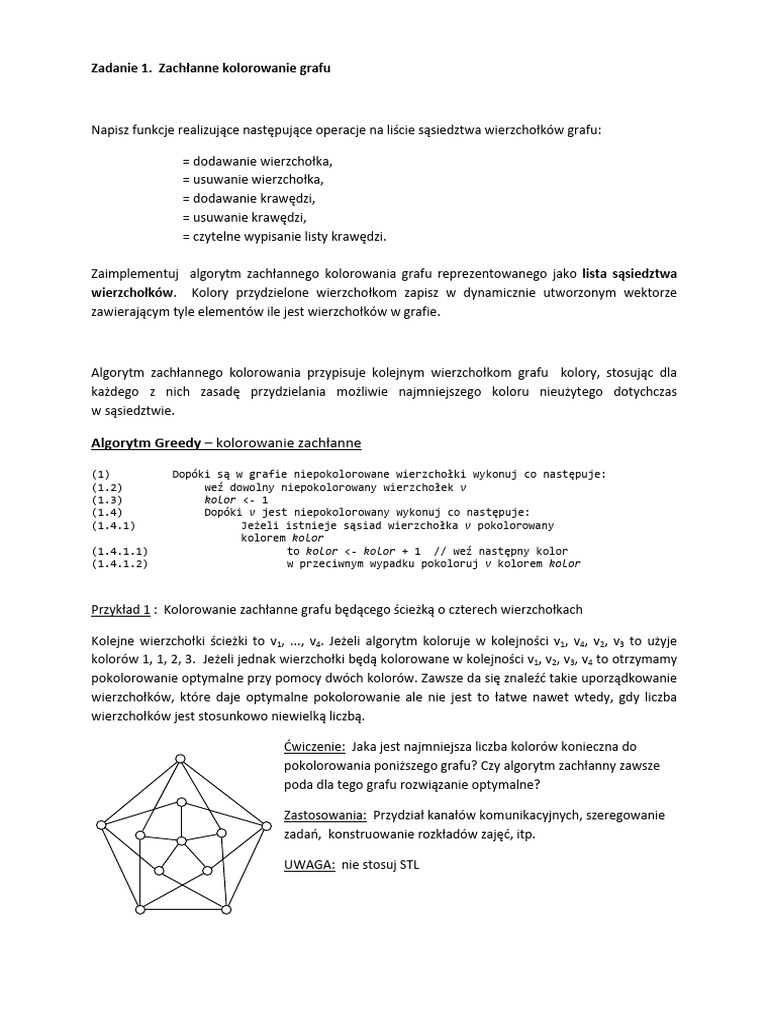TP Projekt Zadania 1 | PDF
