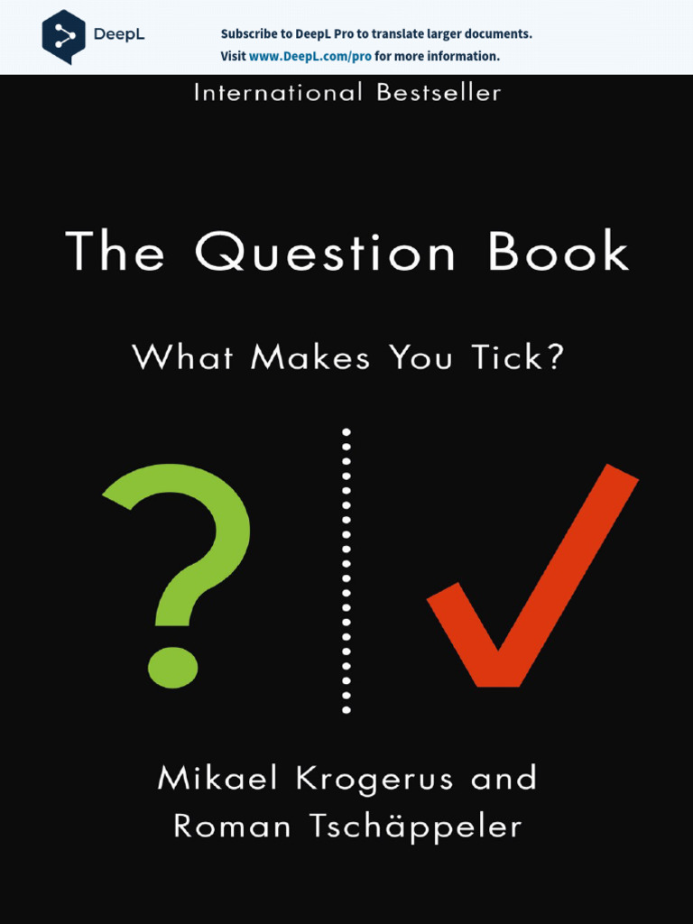 The Question Book - What Makes You Tick TR | PDF