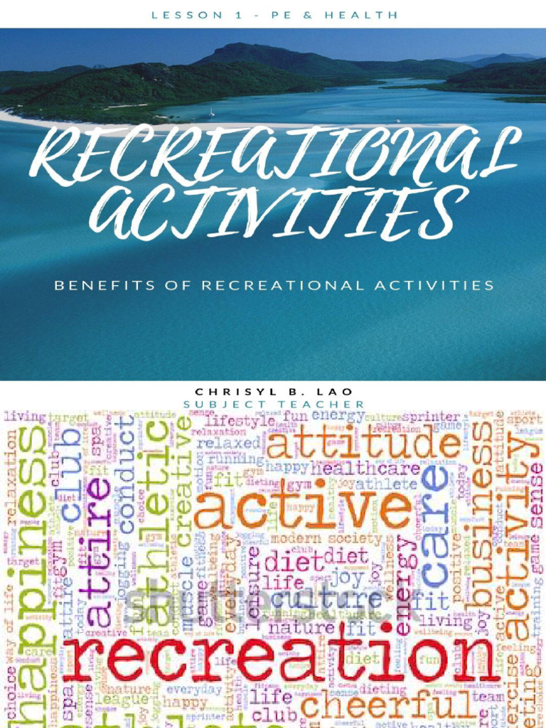 Lesson 1 Recreational Activities | PDF | Recreation | Camping