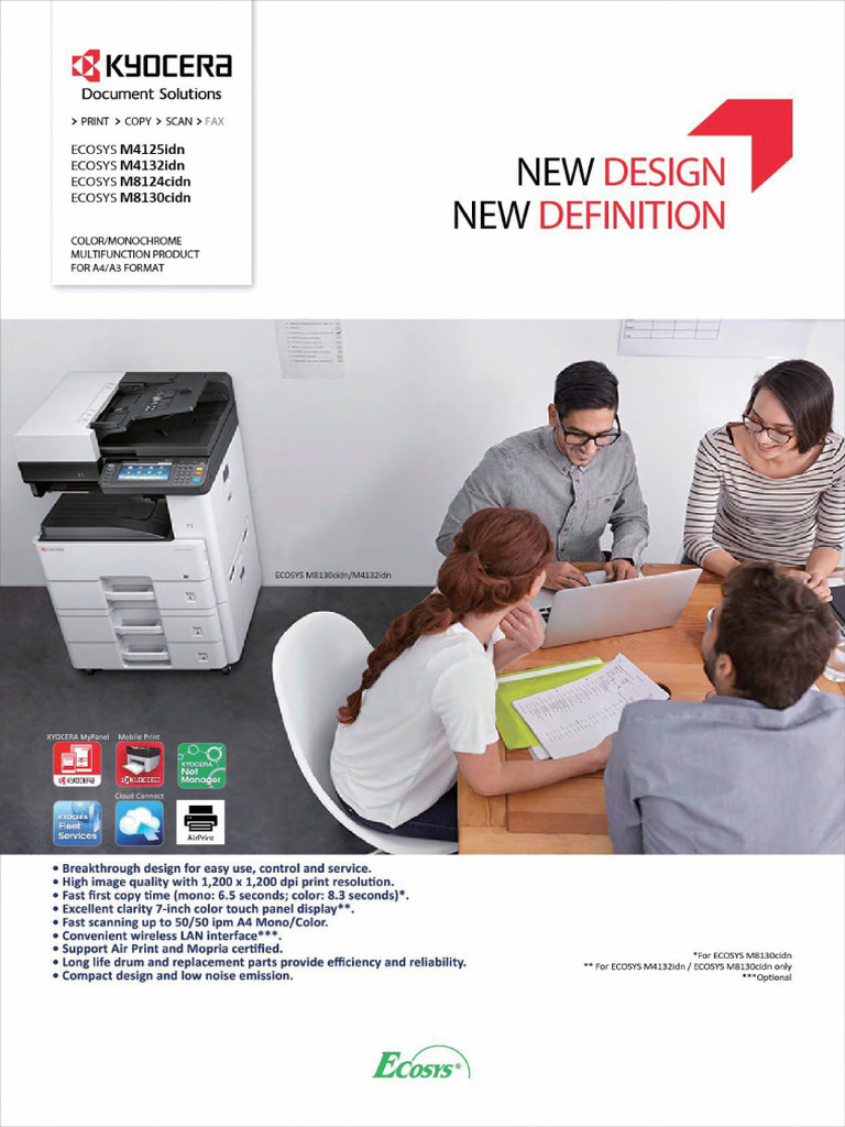 Brochure Kyocera ECOSYS M4125idn | PDF