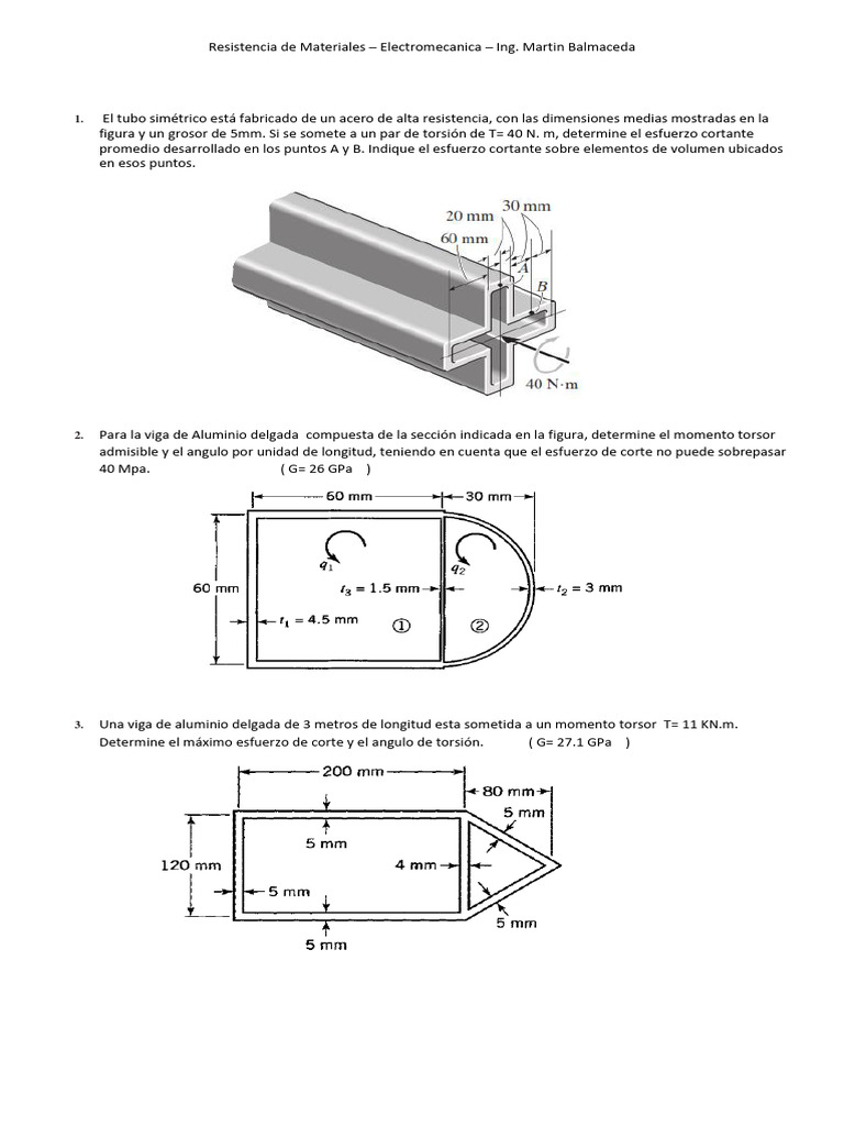 Ejercitario Resis 2 | PDF | Viga (Estructura) | Resistencia de materiales