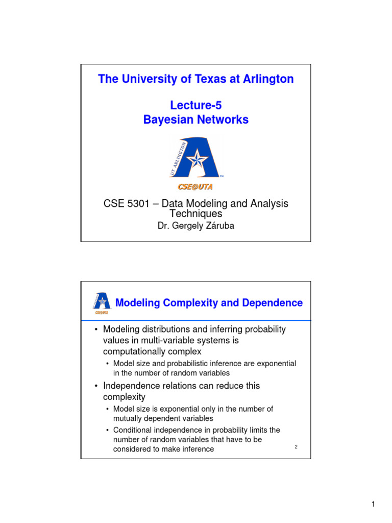 Lecture 5 Bayesian Networks | PDF | Bayesian Network | Probability Distribution