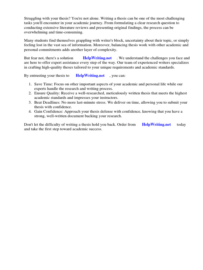 Thesis Picture | PDF | Thesis | Essays