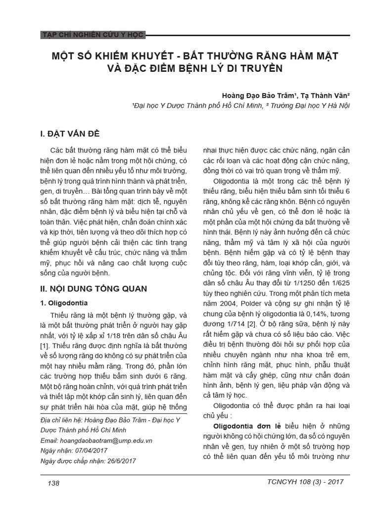 Tailieuxanh Mot So Khiem Khuyet Bat Thuong Rang Ham Mat Va Dac Diem ...