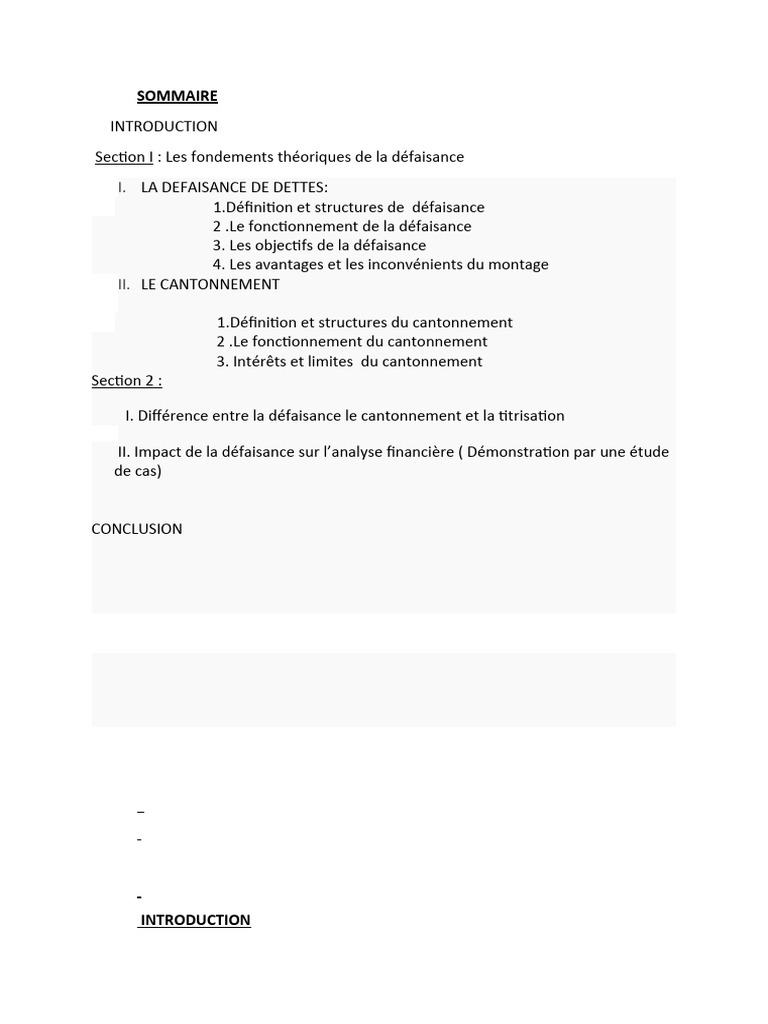 Défis et avantages de la défaisance | PDF | Finance et gestion monétaire