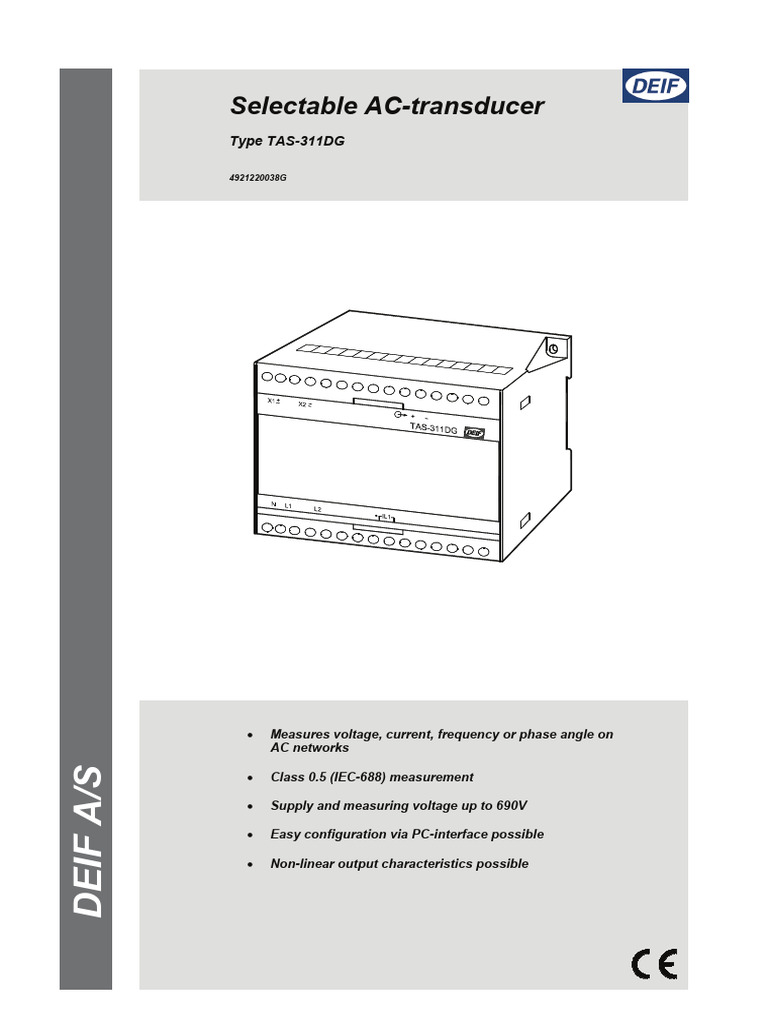 Datasheet TAS 311DG | Download Free PDF | Electronic Engineering | Electrical Components