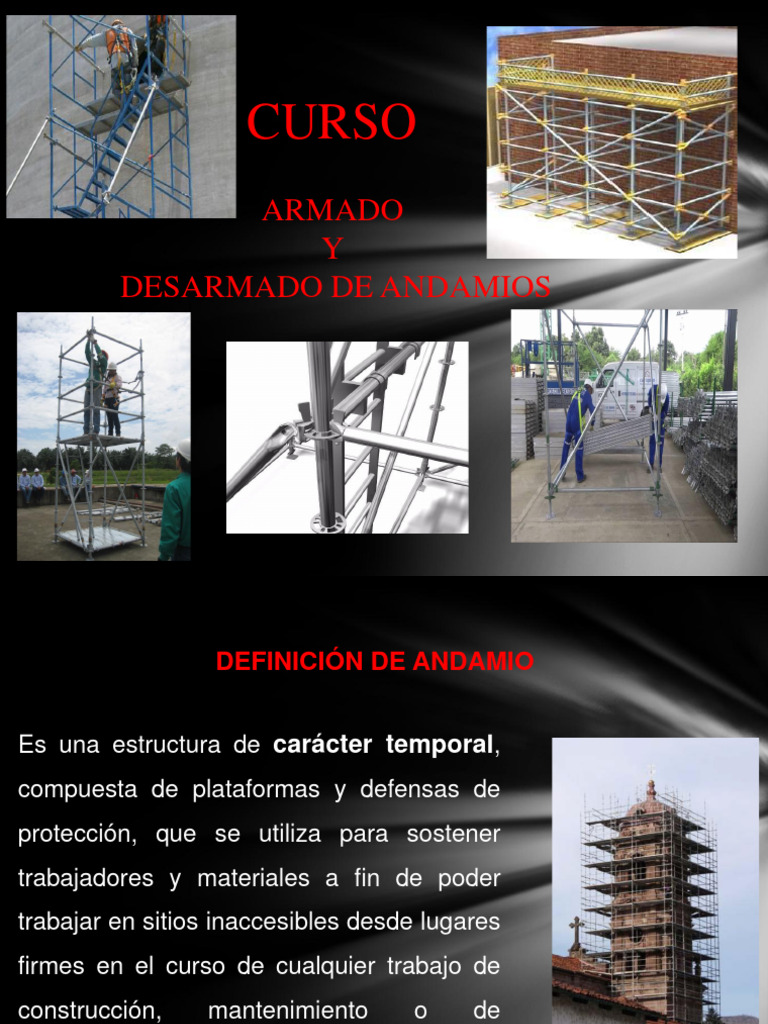 Curso Armado y Desarmado de Andamios | PDF | Andamio | Peatonal