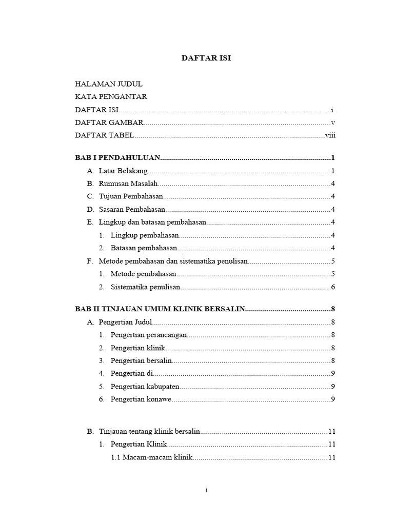 4 DAFTAR ISI Fix | PDF