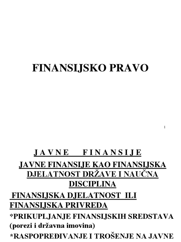 Finansijsko Pravo 2010 | PDF