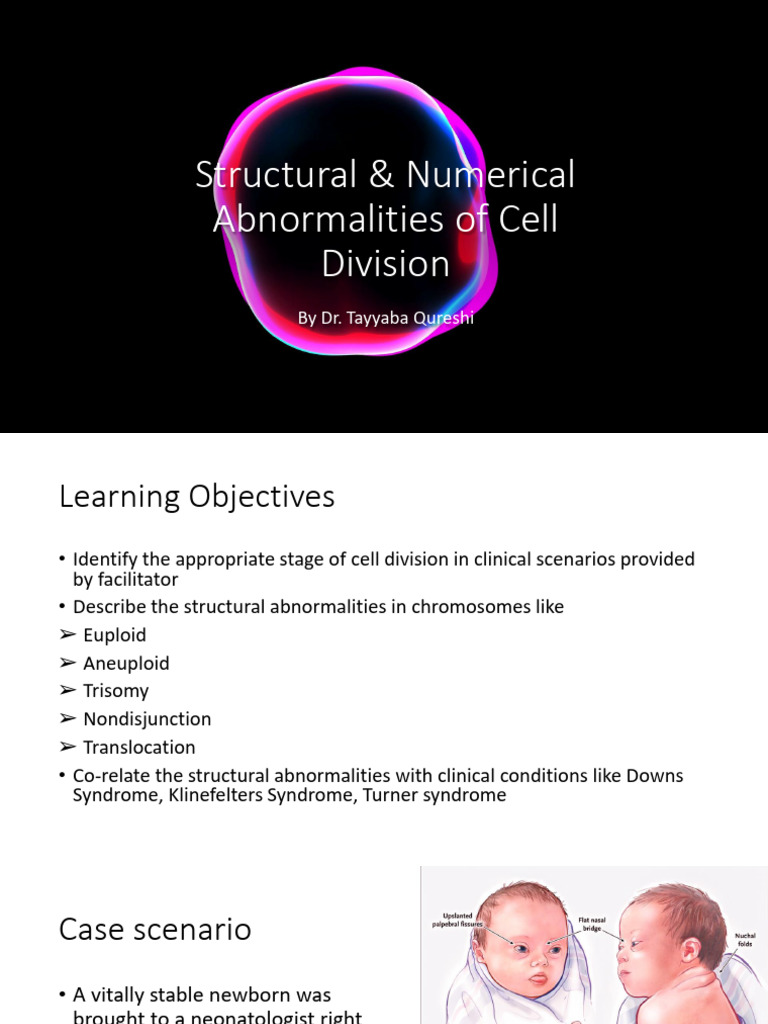 Anatomy Structural Numerical Abnormalities of Cell Division | PDF ...
