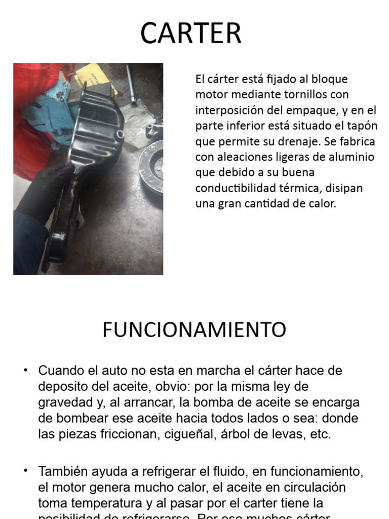 Carter | PDF | Propulsión | Partes de vehículo
