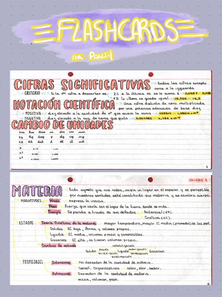 Flashcards Quimica | PDF