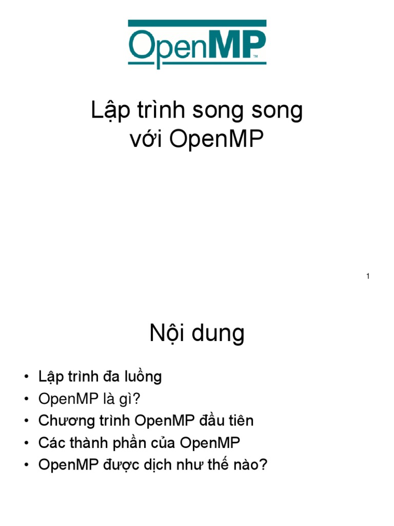 7 OpenMP | PDF