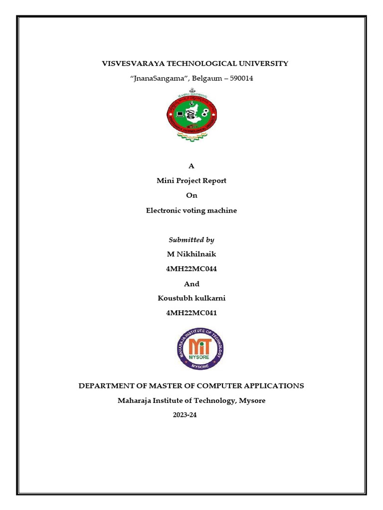 Iot Report - Merged | PDF | Electronic Voting | Arduino