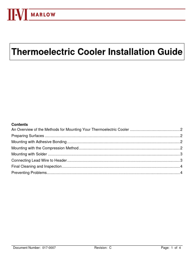 Installation Guide | PDF | Soldering | Physical Sciences