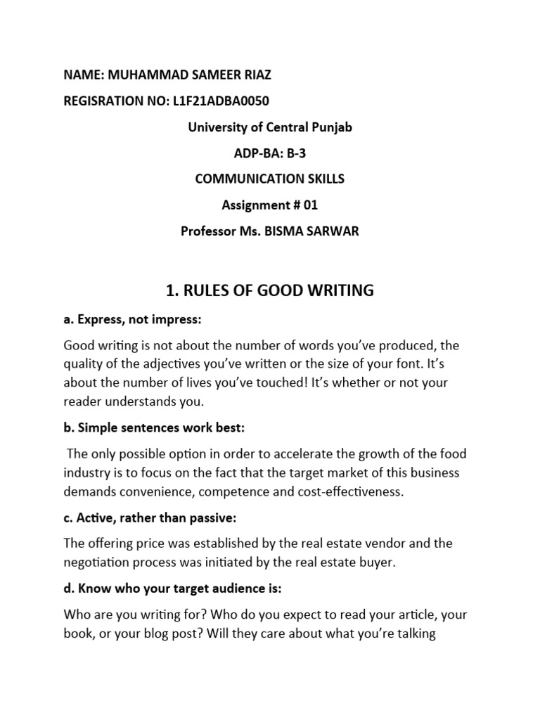 assignment no 1 communication skills | PDF | Jargon | Linguistics assignment no 1 communication skills | PDF | Jargon | Linguistics