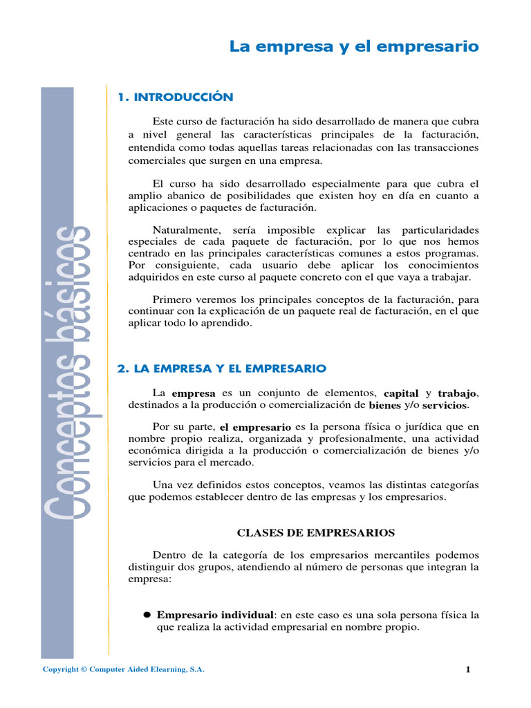 La Empresa y El Empresario | PDF