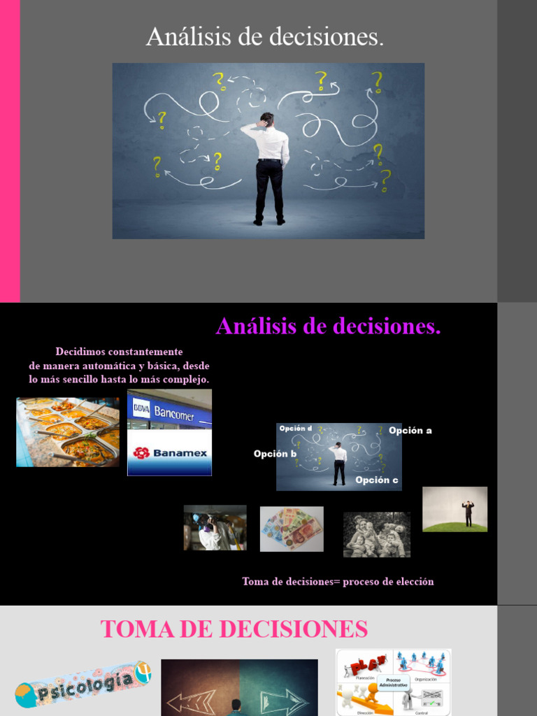 Tema 1 Toma de Decisiones Conceptualizacion | PDF | Toma de decisiones ...