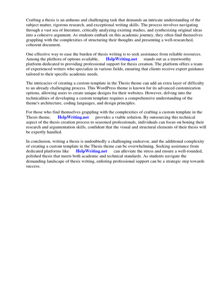 How To Create A Custom Template in Thesis Theme | PDF