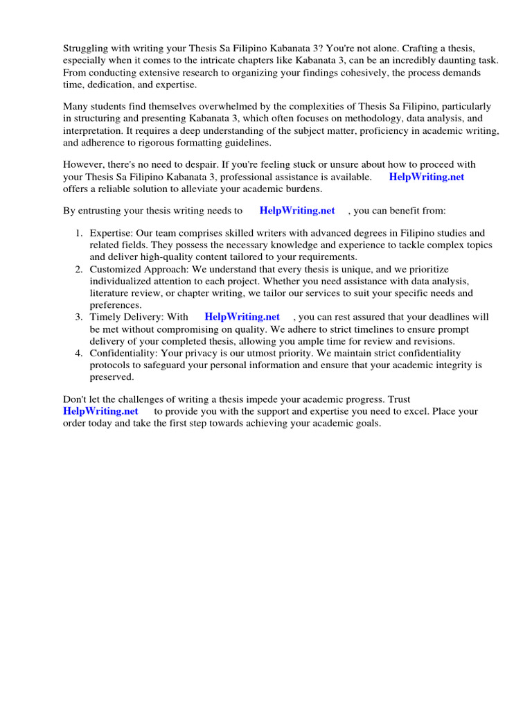 Thesis Sa Filipino Kabanata 3 | PDF | Tagalog Language | Expert