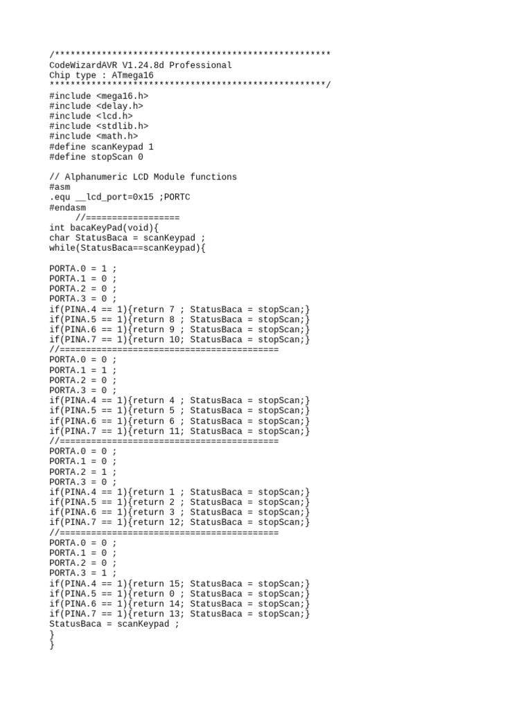 Kalkulator Coding | PDF