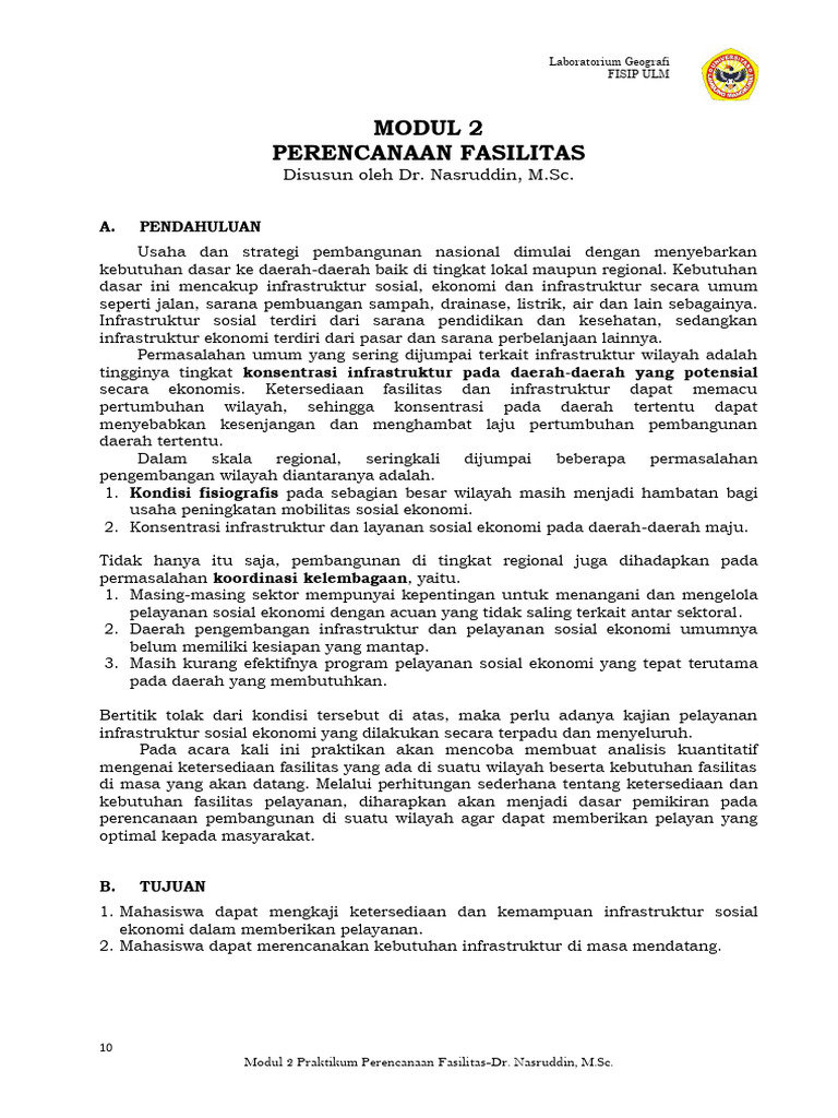 Modul 2 - Praktikum Perencanaan Fasilitas - Nasruddin | PDF