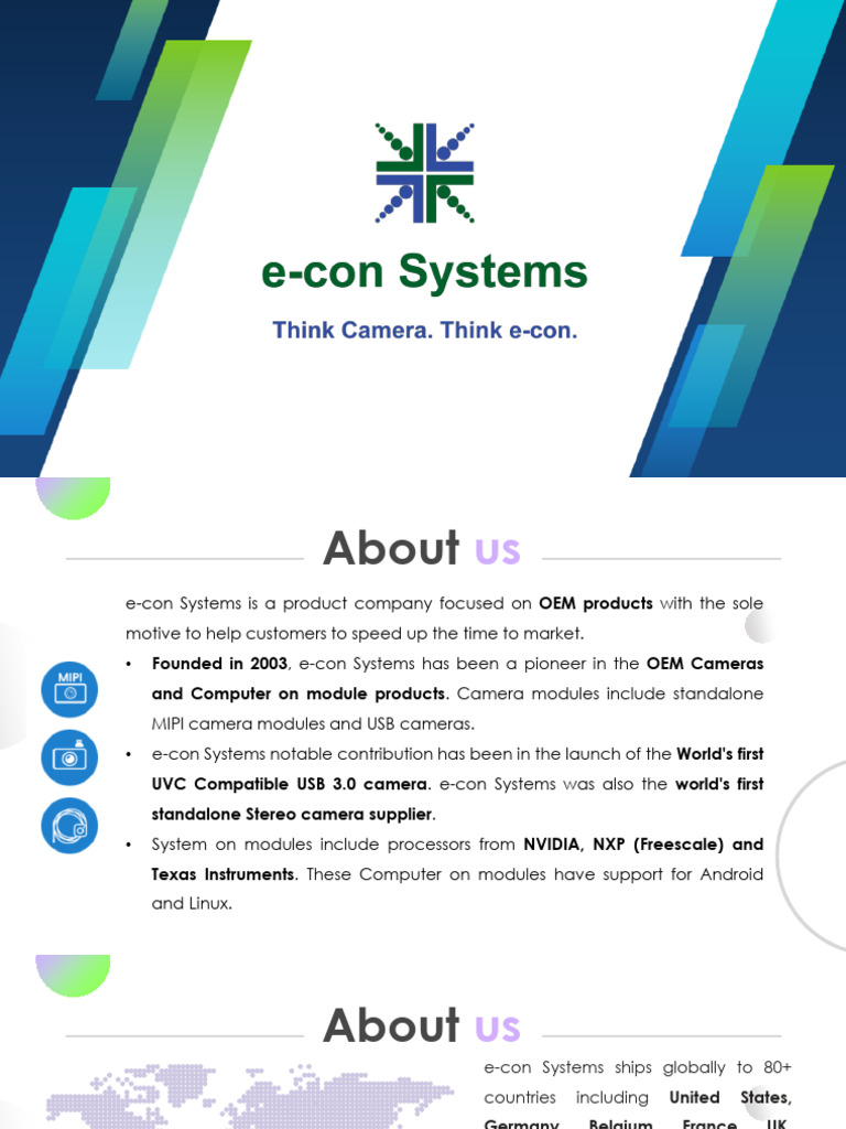 About. E-Con Systems | PDF