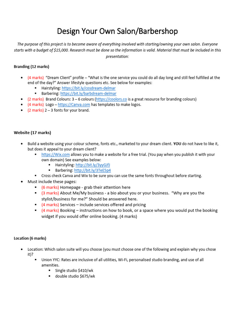 Barbershop Business Plan Guide | PDF | Cost | Business Economics