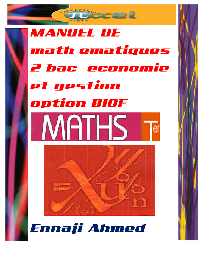 Manuel de Mathematiques 2 Bac Economie Et Gestion Option Biof | PDF