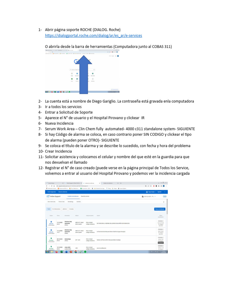 procedimiento DIALOG ROCHE | PDF