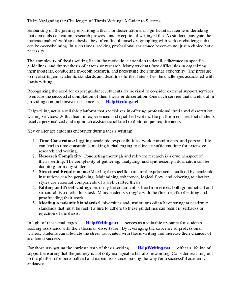 Thesis and Dissertation Guidelines | PDF | Thesis