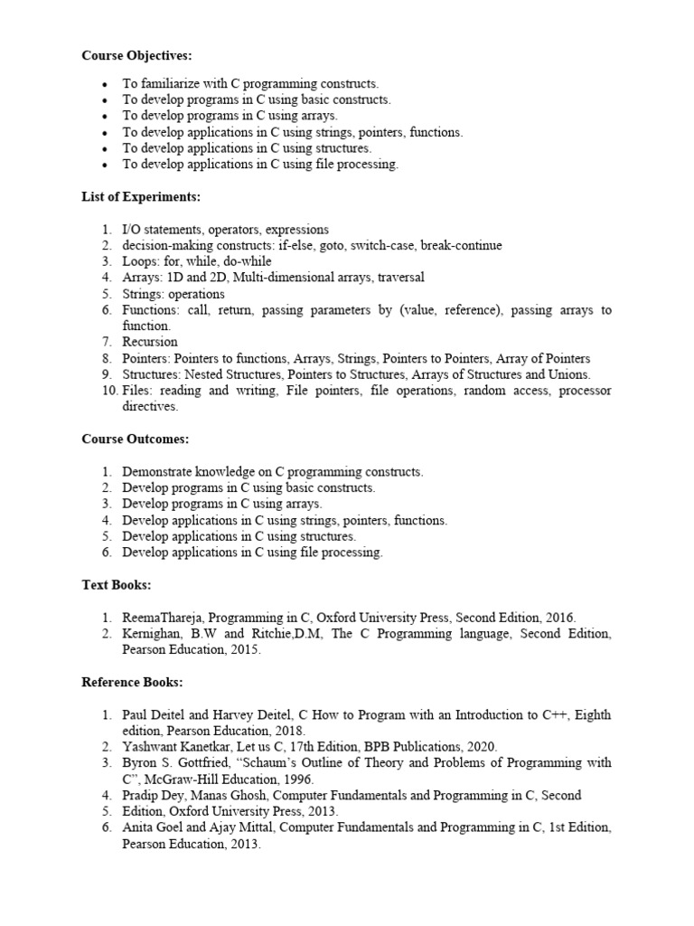 Cs3271 Syllabus Pdf 