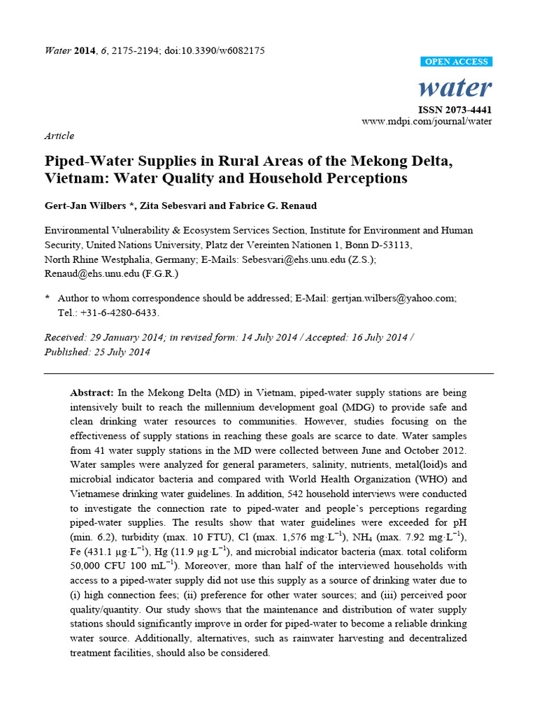 water | PDF | Drinking Water | Water