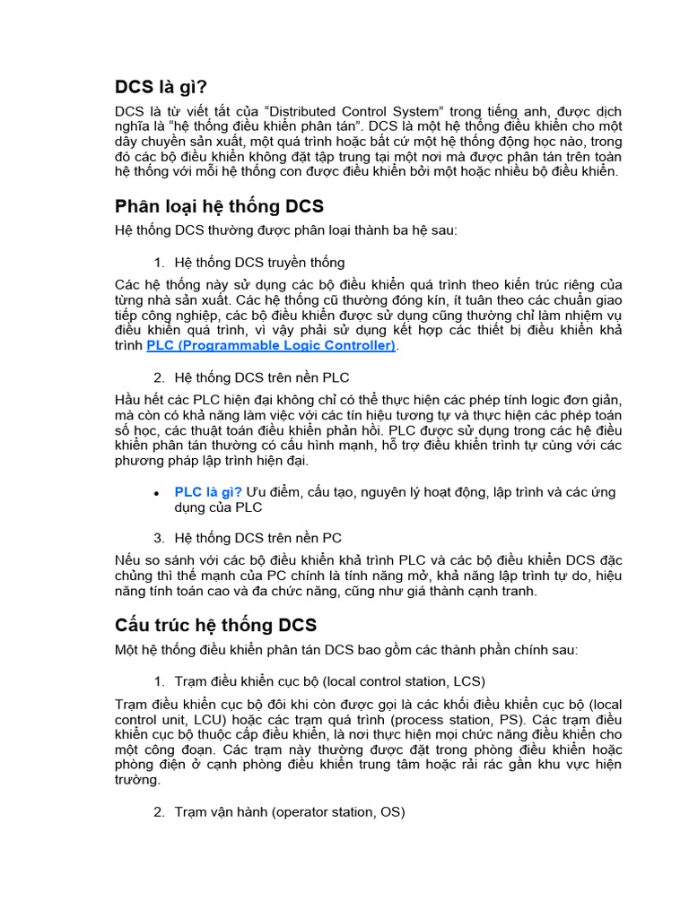 Tìm hiểu DCS | PDF